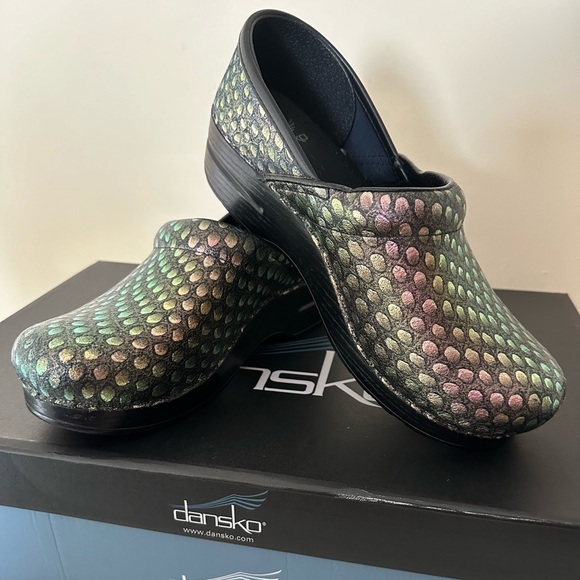 Dansko | Shoes | Dansko Professional Clogs Iridescent Shimmer ...